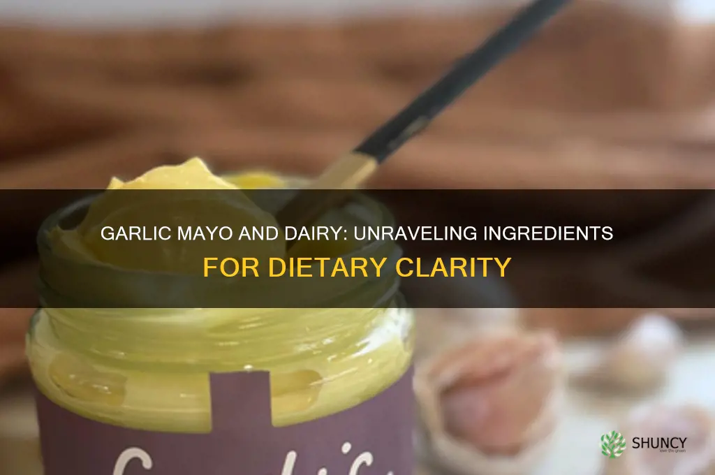 Garlic Mayo And Dairy: Unraveling Ingredients For Dietary Clarity | ShunCy