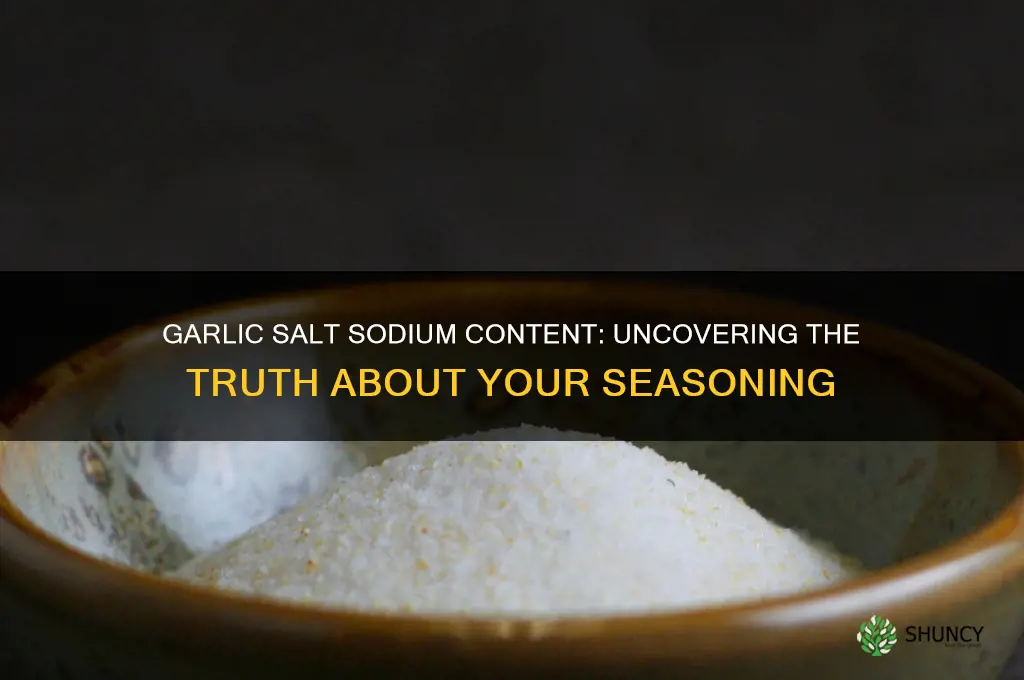 Garlic Salt Sodium Content: Uncovering The Truth About Your Seasoning ...