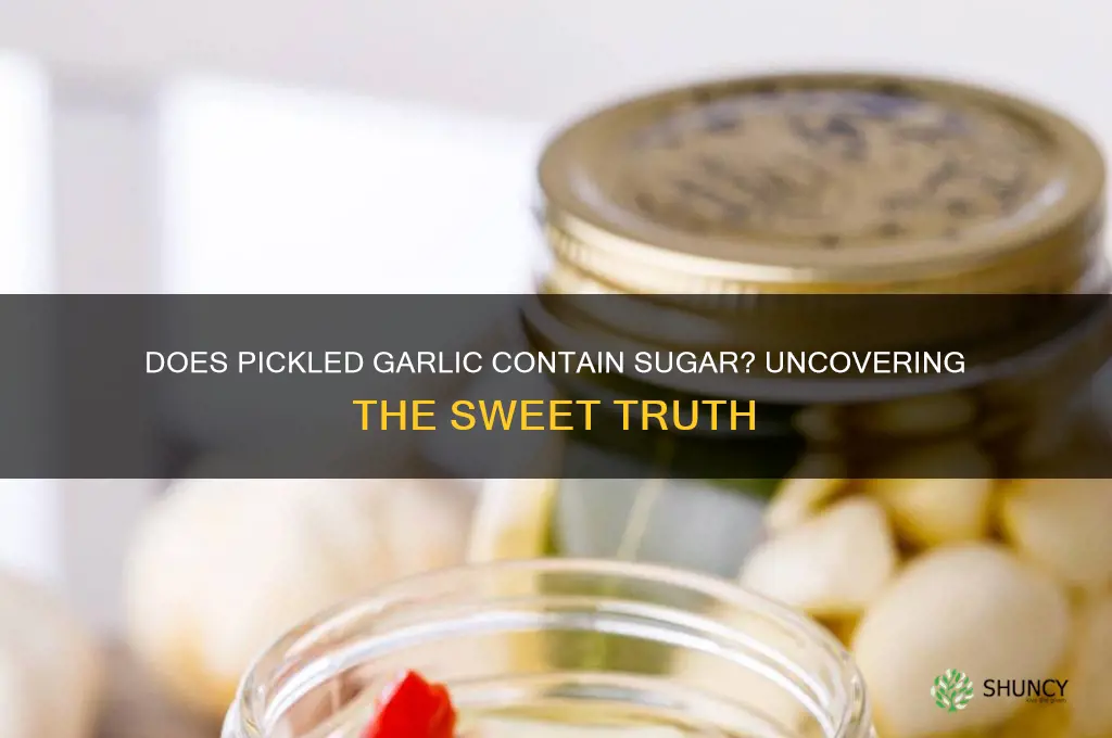 Does Pickled Garlic Contain Sugar? Uncovering The Sweet Truth | ShunCy