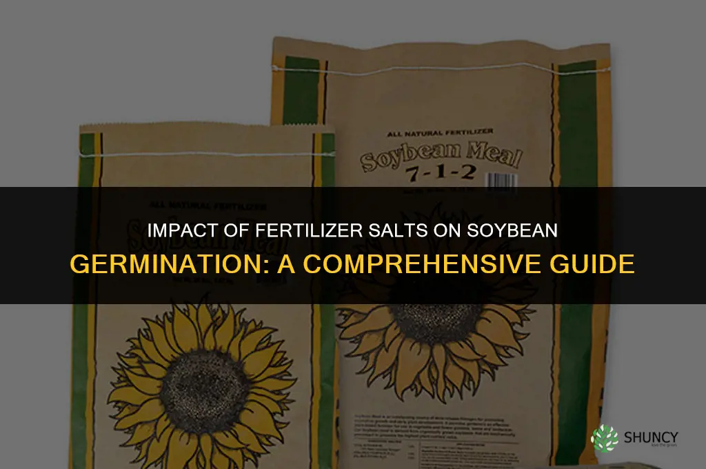 Impact Of Fertilizer Salts On Soybean Germination: A Comprehensive ...