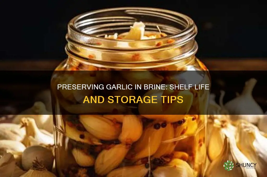 Preserving Garlic In Brine: Shelf Life And Storage Tips | ShunCy
