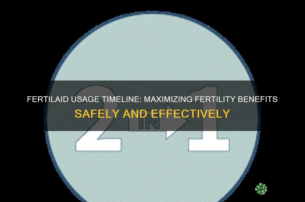 Fertilaid Usage Timeline: Maximizing Fertility Benefits Safely And ...