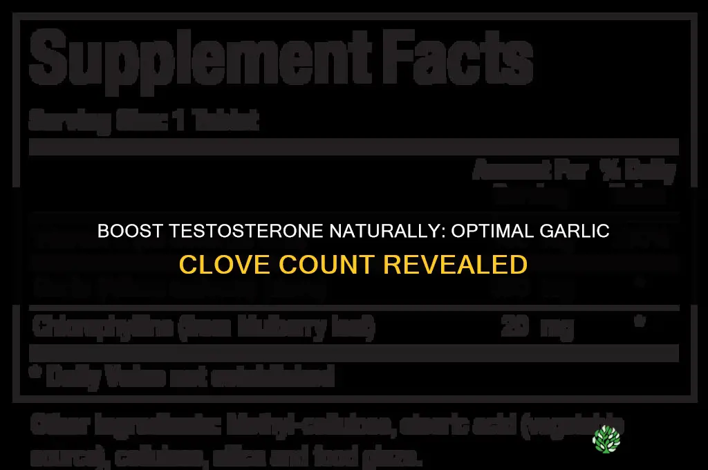 Boost Testosterone Naturally: Optimal Garlic Clove Count Revealed | ShunCy