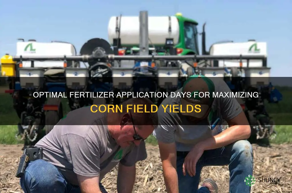 Optimal Fertilizer Application Days For Maximizing Corn Field Yields ...