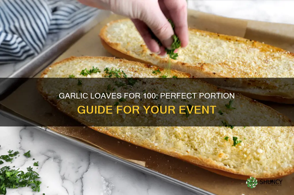 Garlic Loaves For 100: Perfect Portion Guide For Your Event | ShunCy
