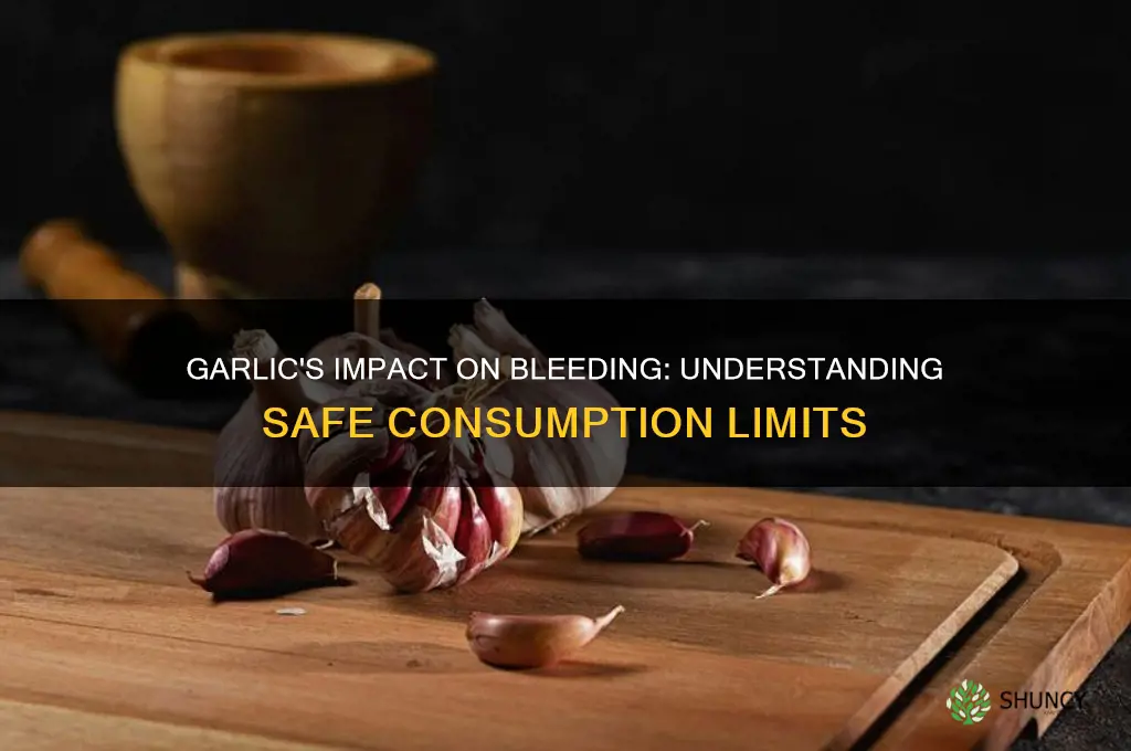 Garlic's Impact On Bleeding: Understanding Safe Consumption Limits | ShunCy