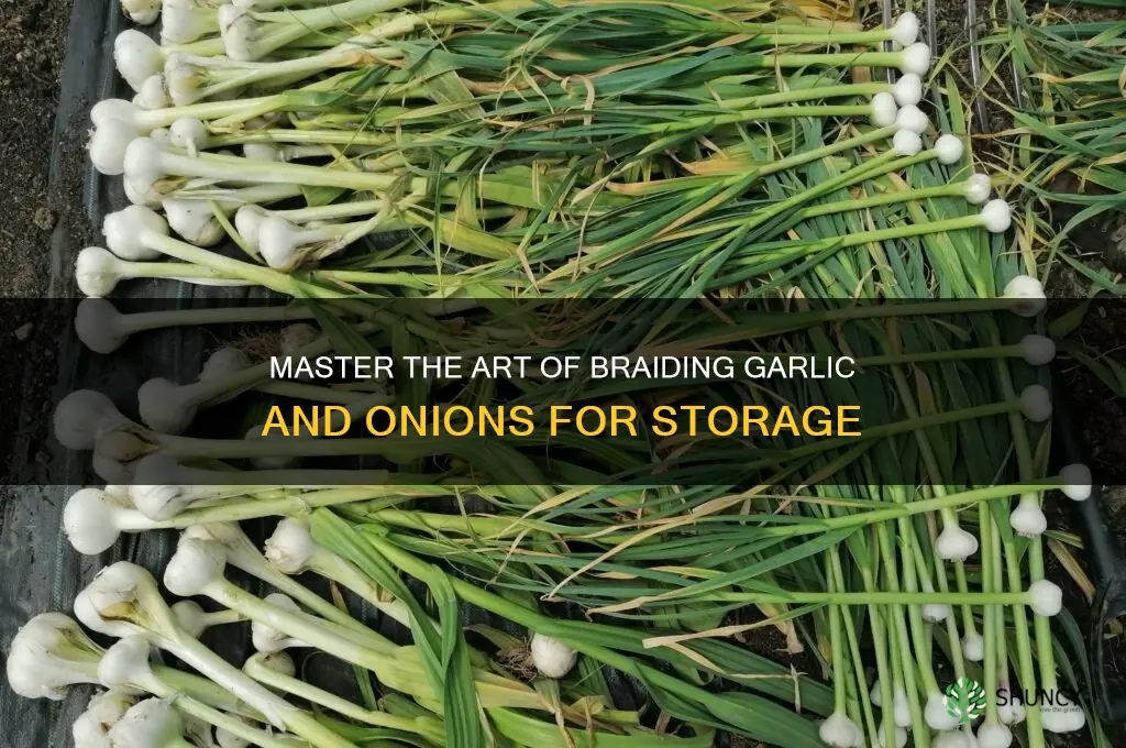 Master The Art Of Braiding Garlic And Onions For Storage | ShunCy