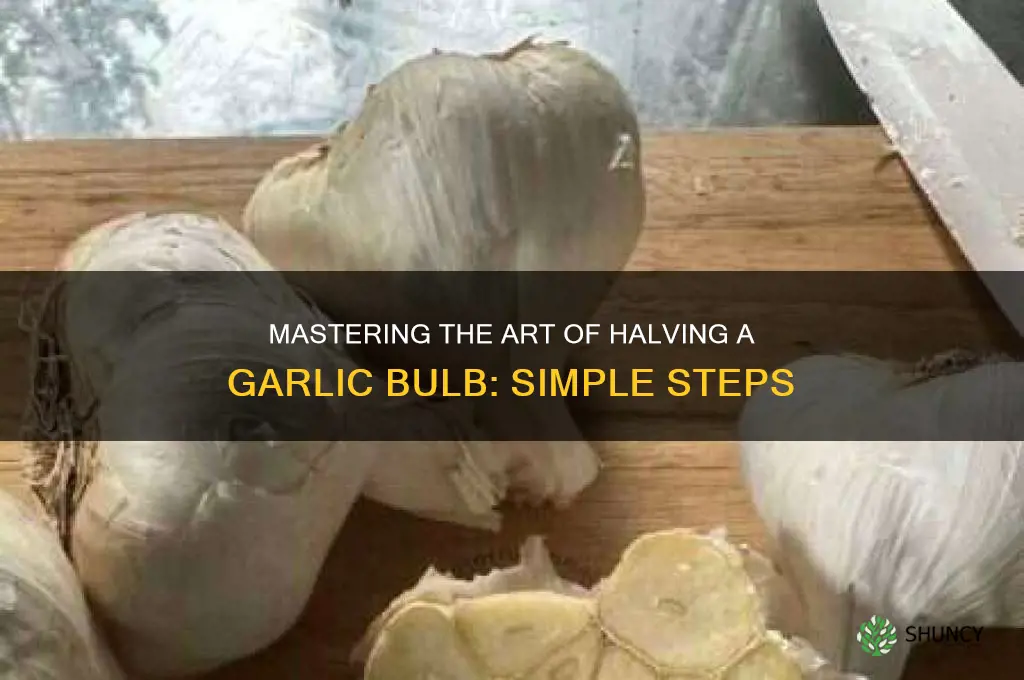 Mastering The Art Of Halving A Garlic Bulb: Simple Steps | ShunCy