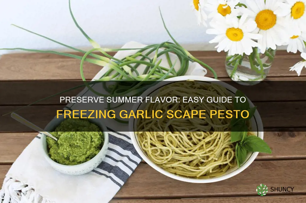 Preserve Summer Flavor: Easy Guide To Freezing Garlic Scape Pesto | ShunCy