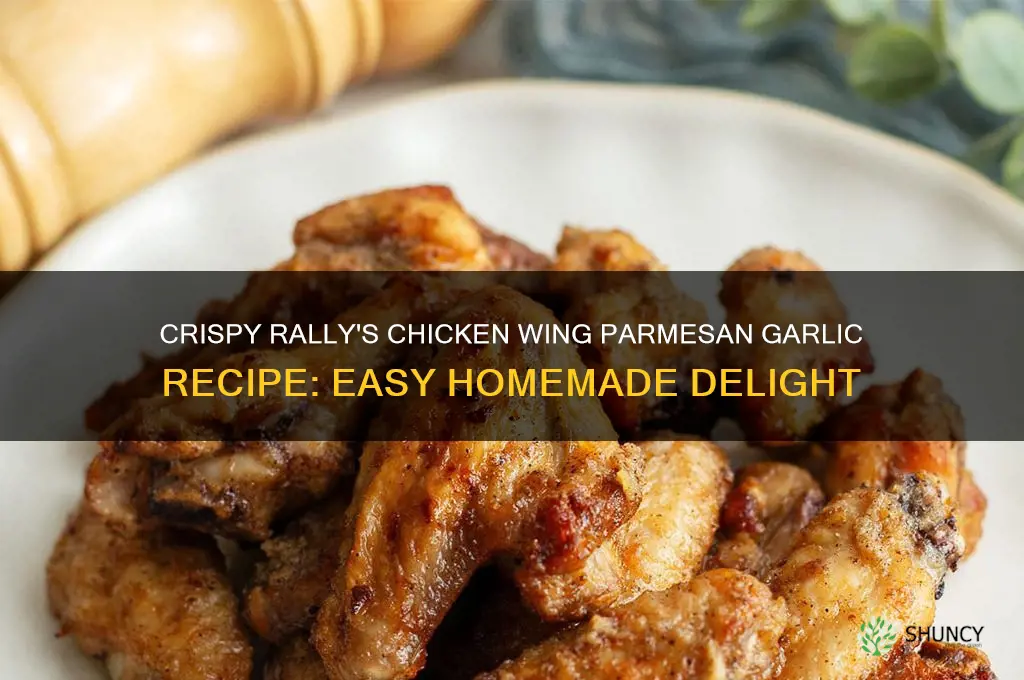 Crispy Rally's Chicken Wing Parmesan Garlic Recipe: Easy Homemade ...