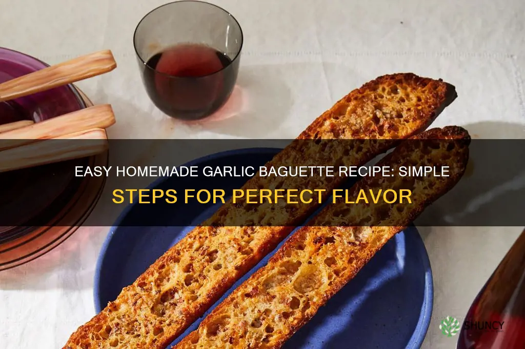 Easy Homemade Garlic Baguette Recipe: Simple Steps For Perfect Flavor ...