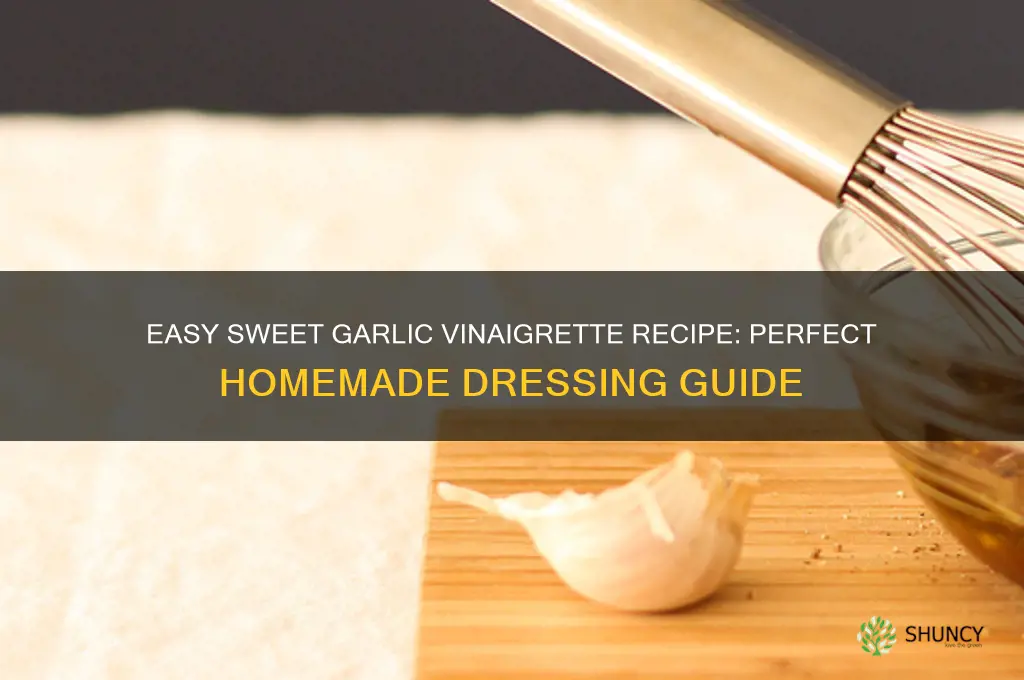 Easy Sweet Garlic Vinaigrette Recipe: Perfect Homemade Dressing Guide ...