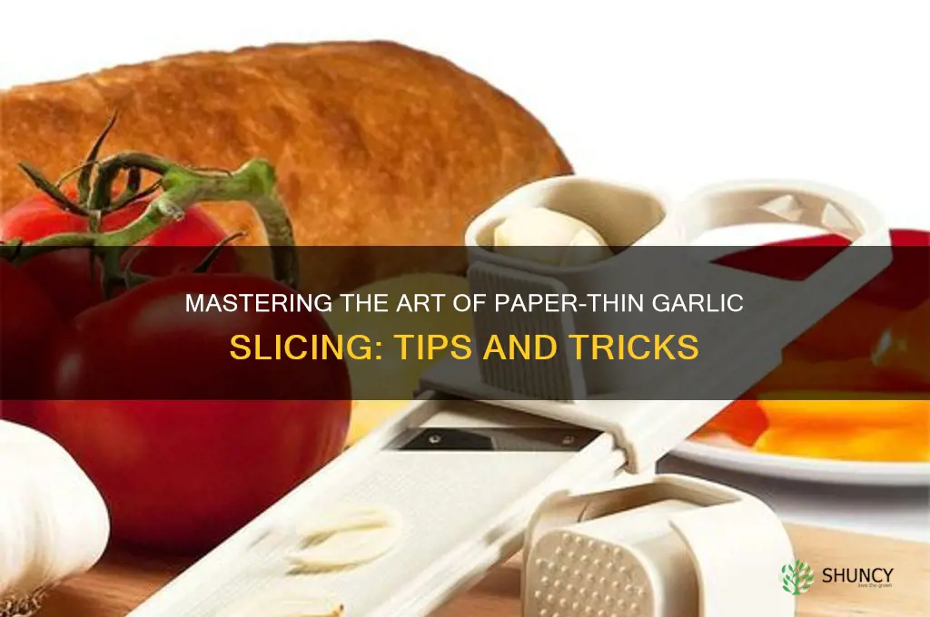 Mastering The Art Of Paper-Thin Garlic Slicing: Tips And Tricks | ShunCy