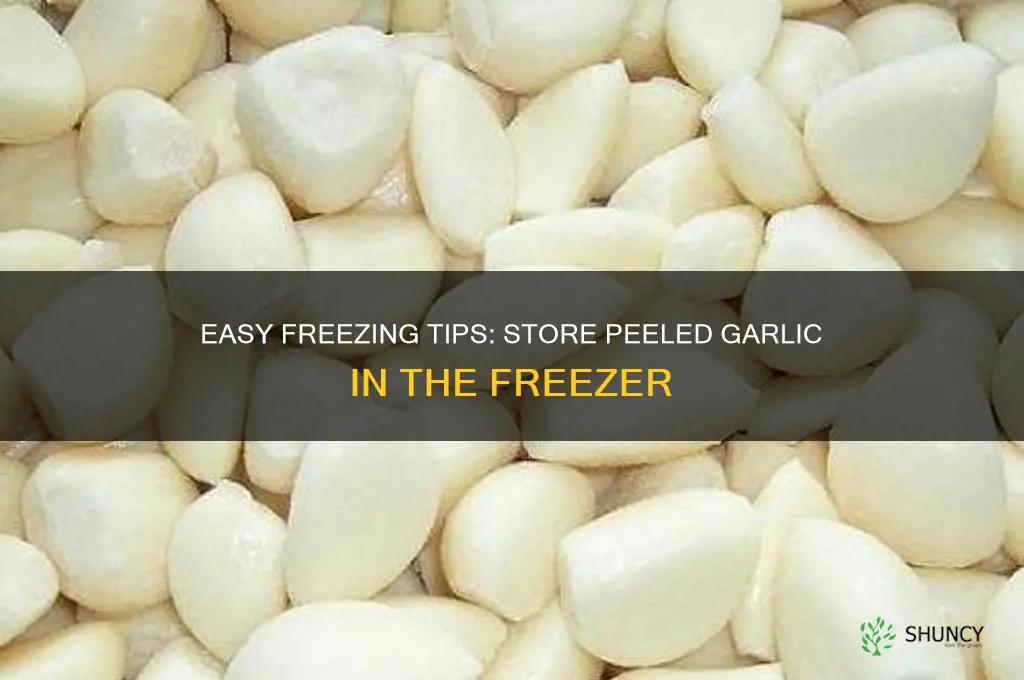 Easy Freezing Tips: Store Peeled Garlic In The Freezer | ShunCy