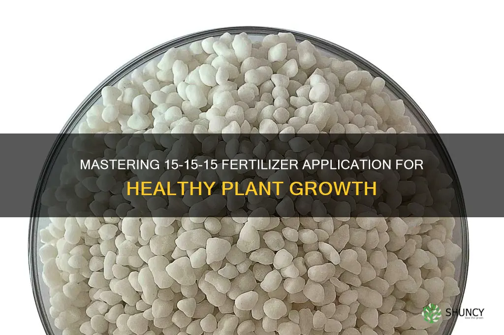 Mastering 15-15-15 Fertilizer Application For Healthy Plant Growth | ShunCy
