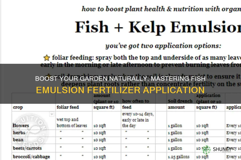 Boost Your Garden Naturally: Mastering Fish Emulsion Fertilizer ...