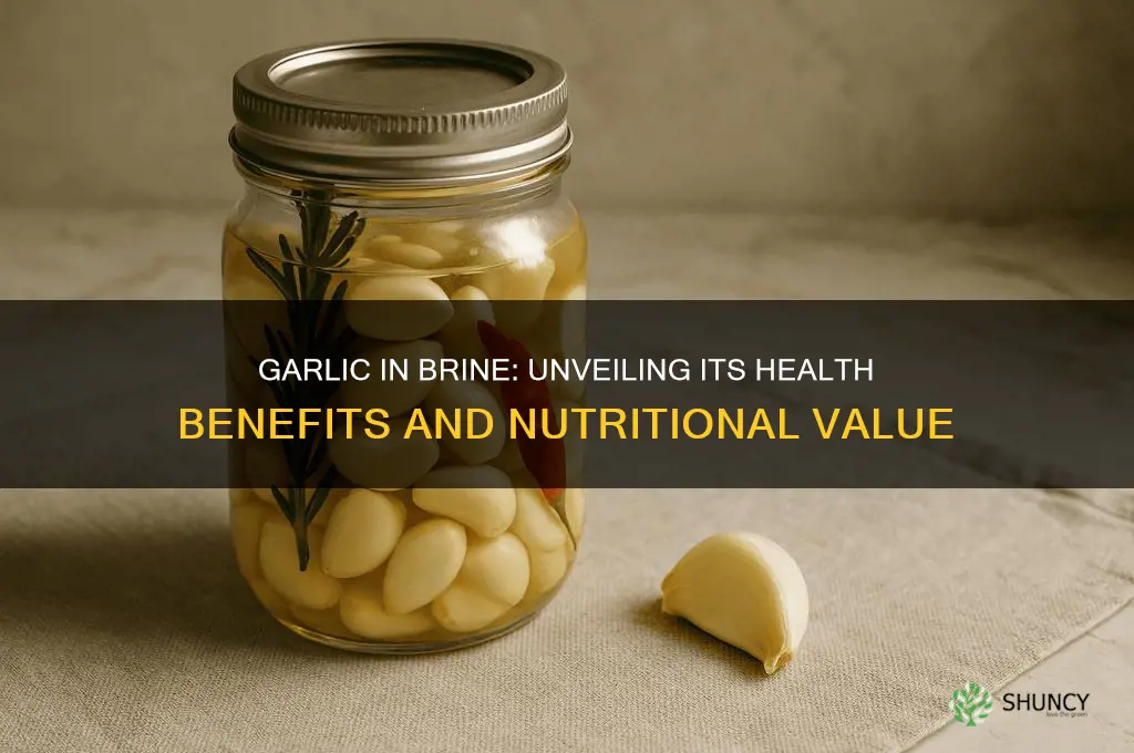 Garlic In Brine: Unveiling Its Health Benefits And Nutritional Value ...