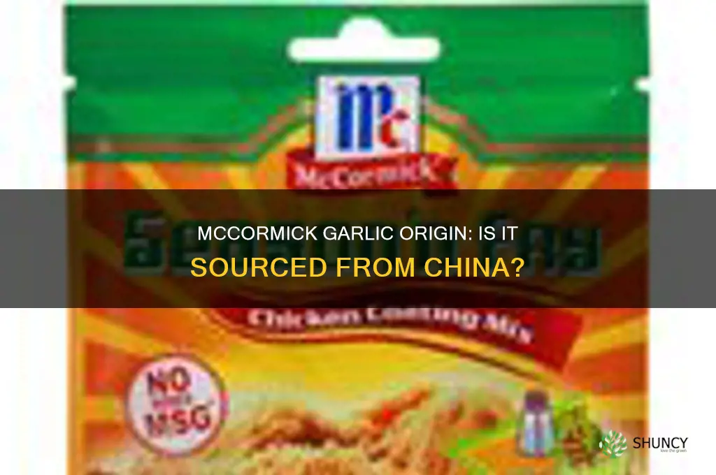 Mccormick Garlic Origin: Is It Sourced From China? | ShunCy