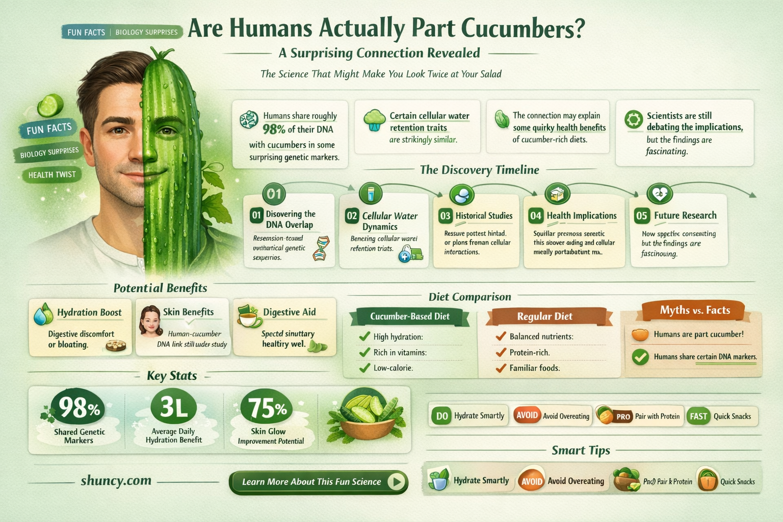 Are Humans Actually Part Cucumbers? A Surprising Connection Revealed ...