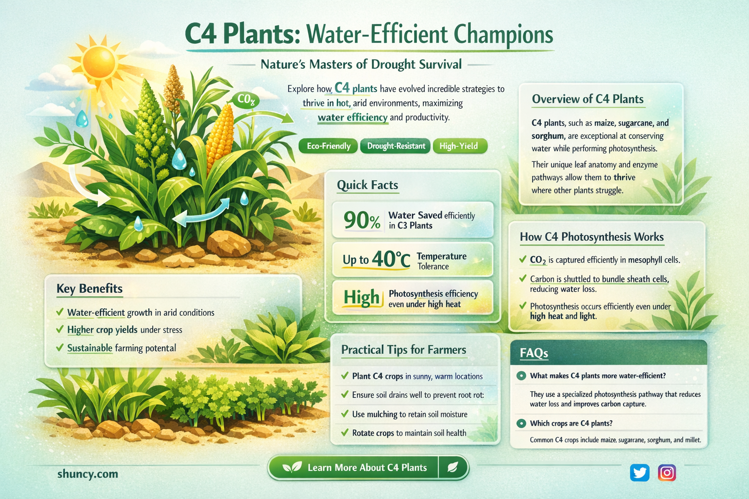 C4 Plants: Water-Efficient Champions | ShunCy