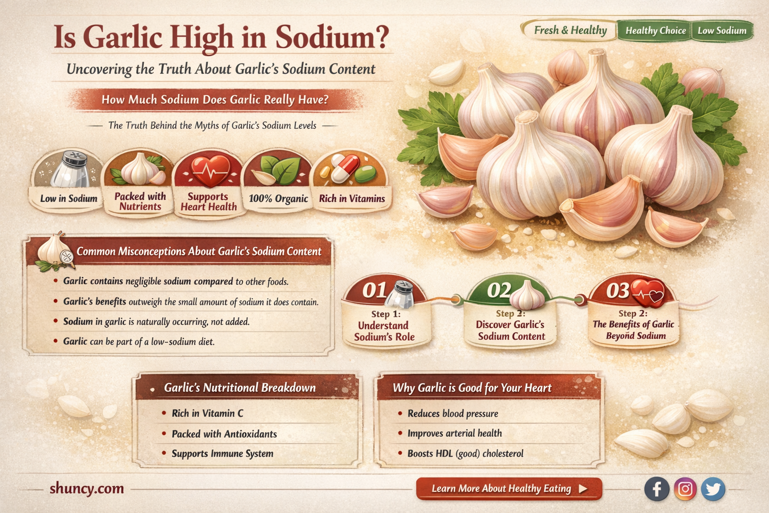 Is Garlic High In Sodium? Uncovering The Truth About Garlic's Sodium ...