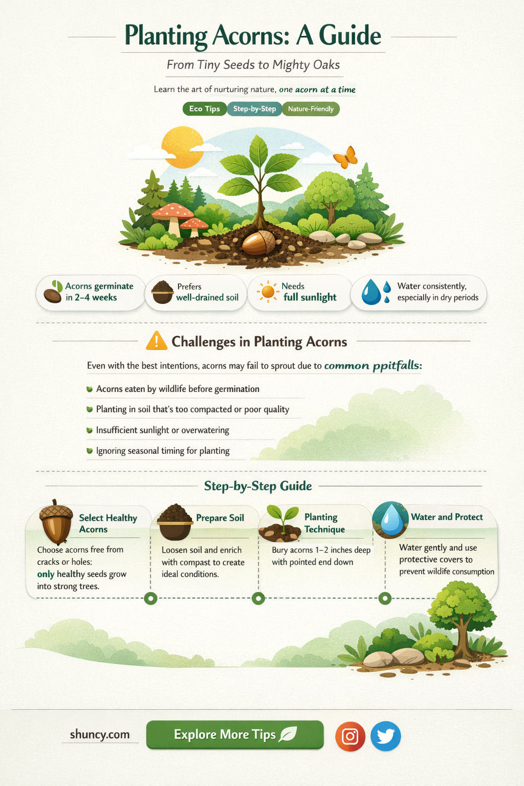 Planting Acorns: A Guide | ShunCy