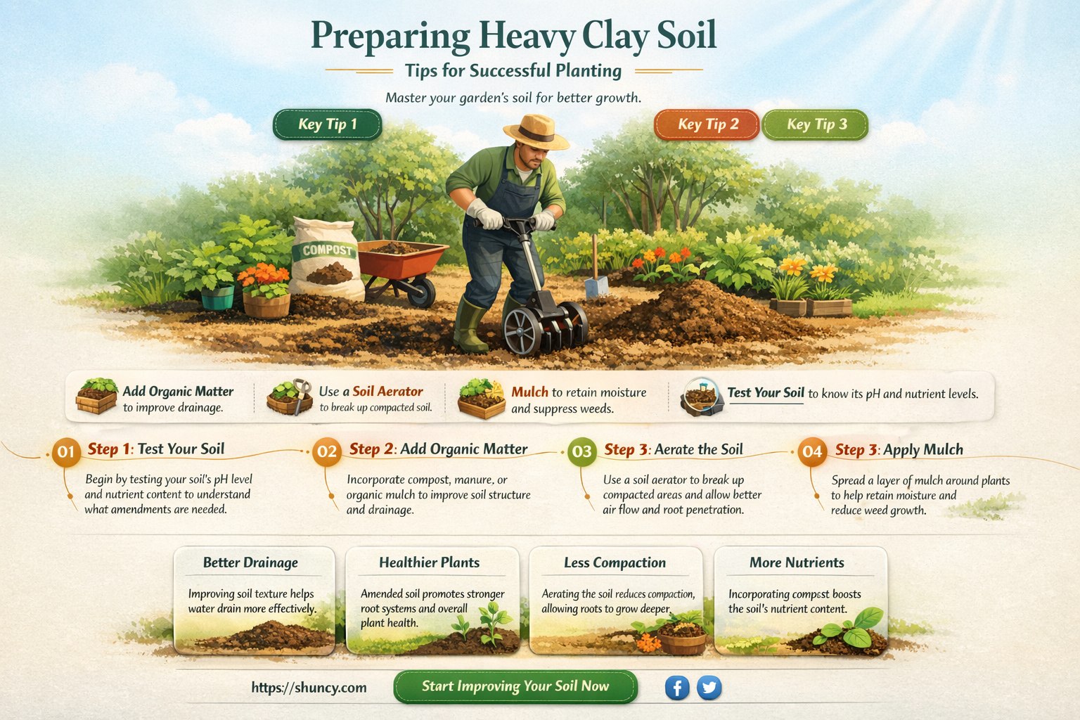 Preparing Heavy Clay Soil: Tips For Successful Planting | ShunCy