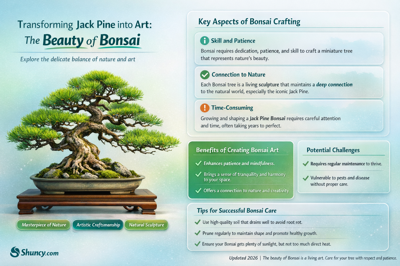 Transforming Jack Pine Into Art: The Beauty Of Bonsai | ShunCy