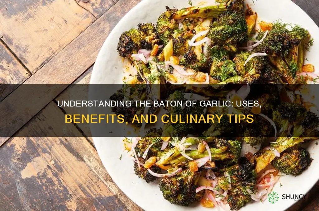 Understanding The Baton Of Garlic: Uses, Benefits, And Culinary Tips ...
