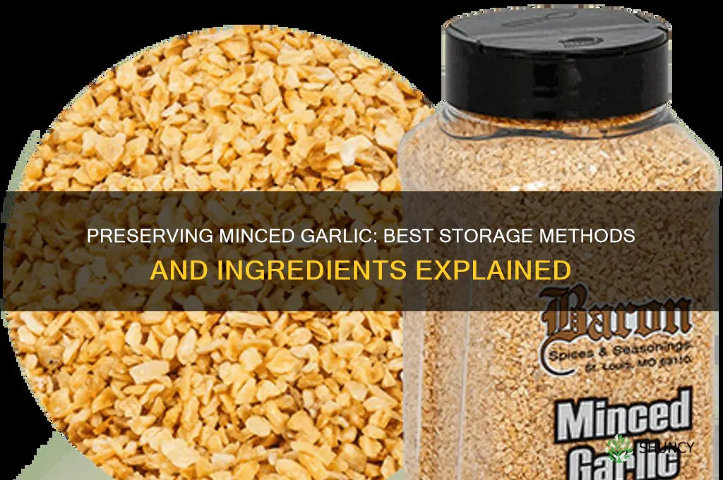 Preserving Minced Garlic: Best Storage Methods And Ingredients ...