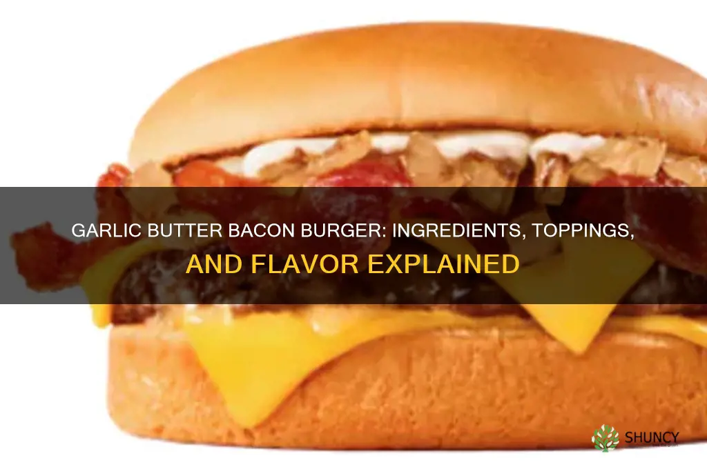 Garlic Butter Bacon Burger: Ingredients, Toppings, And Flavor Explained ...