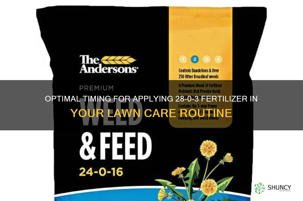 Optimal Timing For Applying 28-0-3 Fertilizer In Your Lawn Care Routine ...